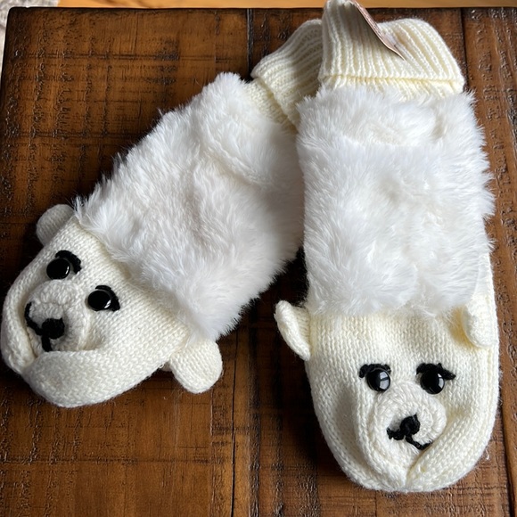 Howard's Critter Mittens | Accessories | New Howards Polar Bear Critter ...